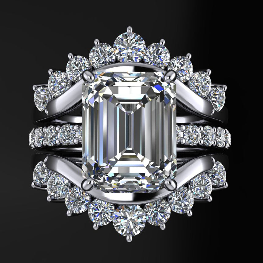 custom sage wedding bands, lab grown diamonds – J Hollywood Designs