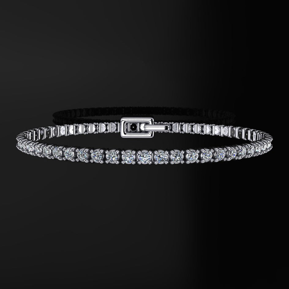 lab grown diamond tennis bracelet - 1 carat, diamond bracelet – J Hollywood Designs